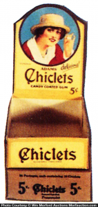 Chiclets Display Box • Antique Advertising