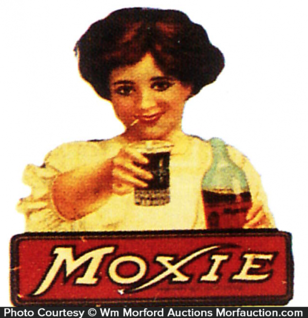 Moxie Die-Cut Sign • Antique Advertising