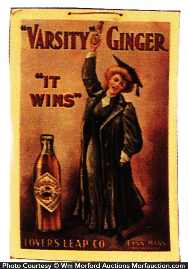 Varsity Ginger Ale Sign • Antique Advertising