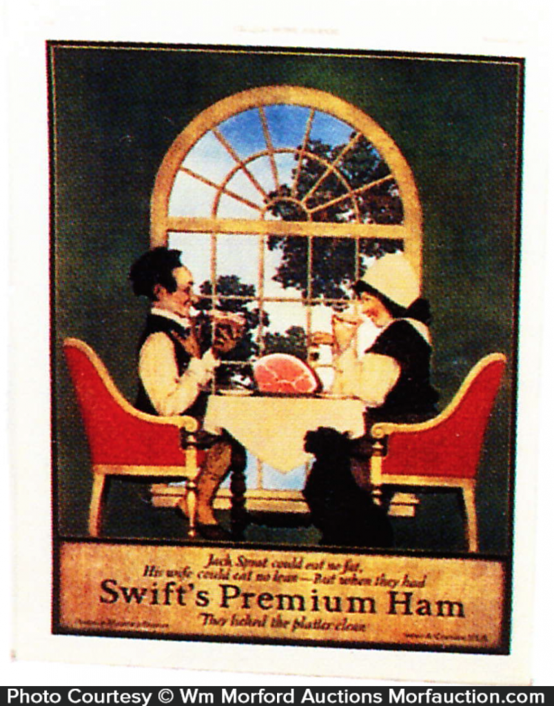 Swift's Premium Ham Sign • Antique Advertising