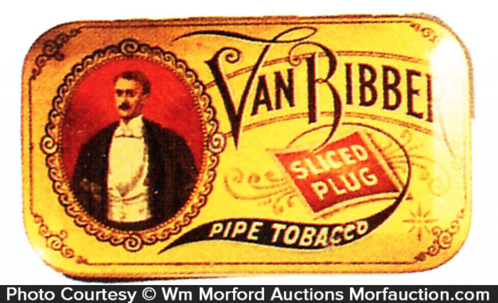 Van Ribber Pipe Tobacco Tin • Antique Advertising