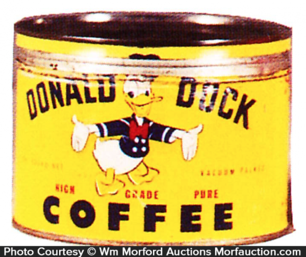 Donald Duck Coffee Can • Antique Advertising
