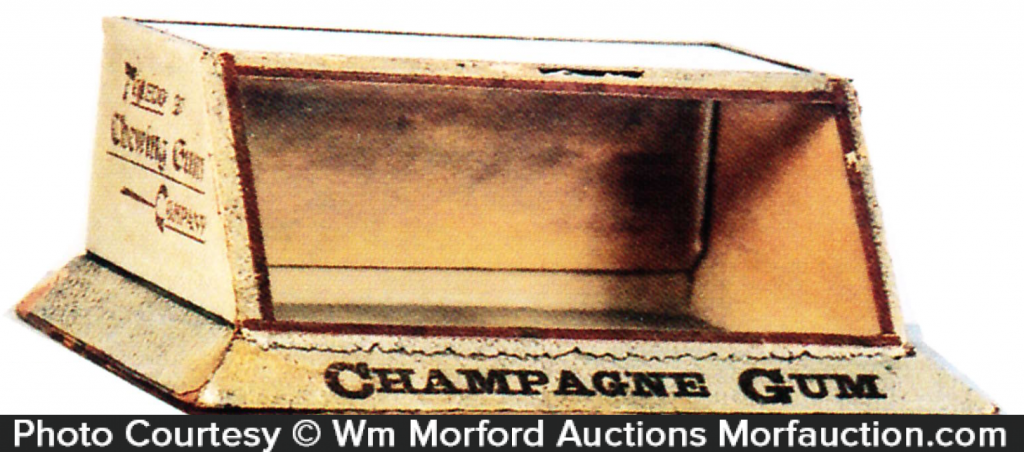 Champagne Gum Display Case • Antique Advertising