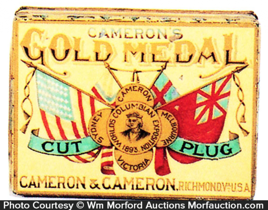 Gold Medal Tobacco Tin • Antique Advertising