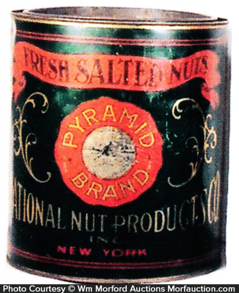 Pyramid Peanut Tin • Antique Advertising
