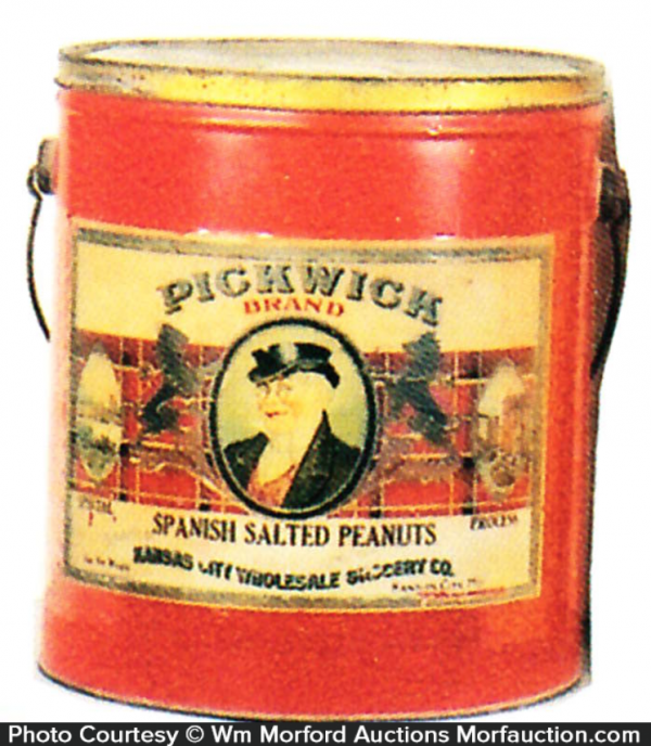 Pickwick Peanut Pail • Antique Advertising
