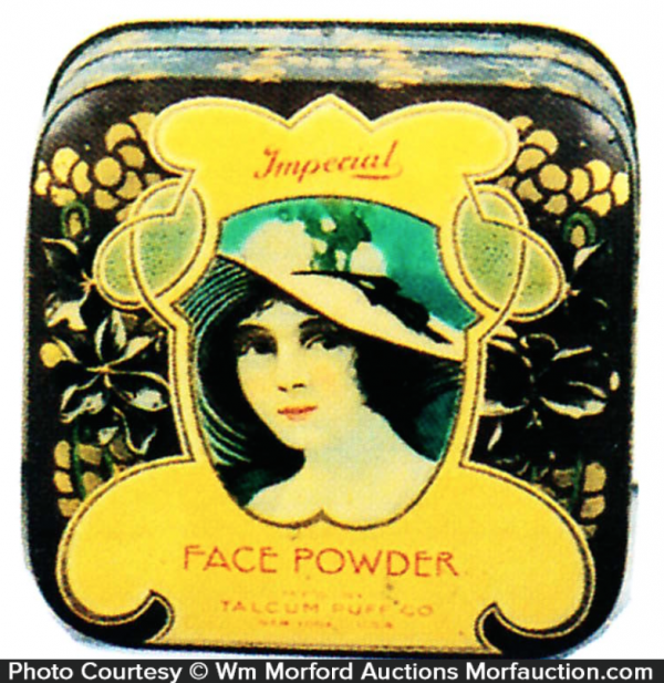 Imperial Face Powder Tin • Antique Advertising