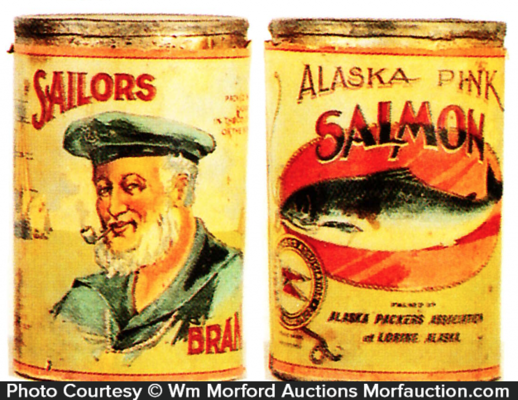Sailors Salmon Tin • Antique Advertising