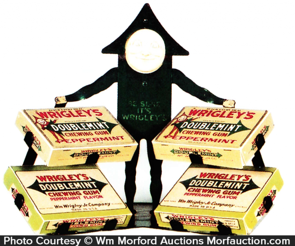 Wrigley Doublemint Gum Display • Antique Advertising
