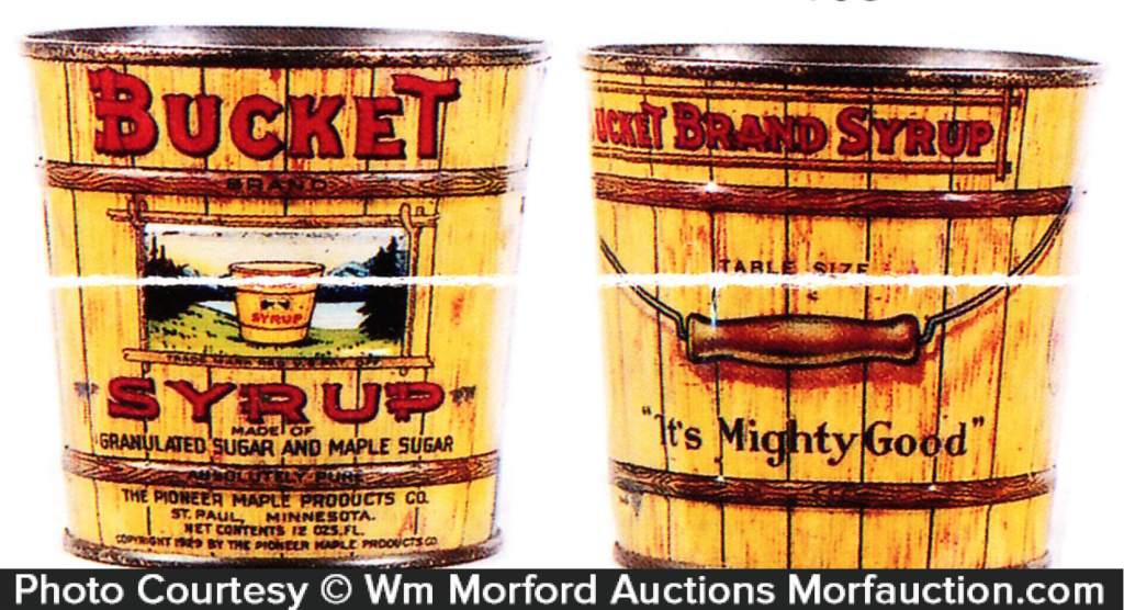 Bucket Syrup Tin • Antique Advertising