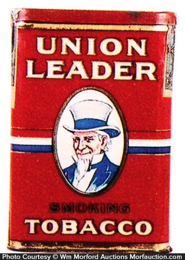 Union Leader Tobacco Tin • Antique Advertising
