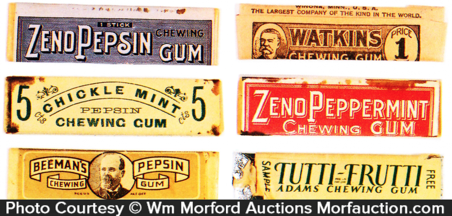 Vintage Chewing Gum Packs • Antique Advertising