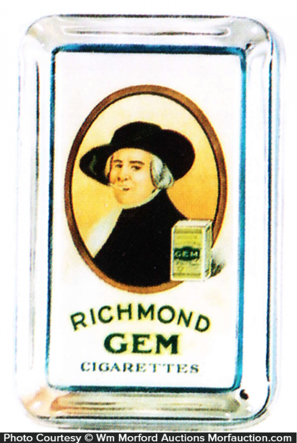 Richmond Gem Cigarettes Ash Tray • Antique Advertising