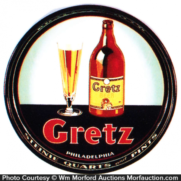 Gretz Beer Tray • Antique Advertising