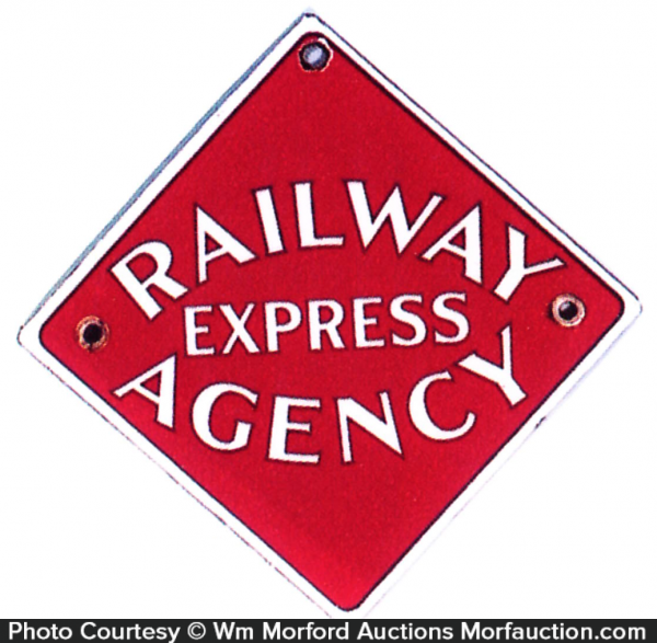 Railway Express Agency Sign • Antique Advertising