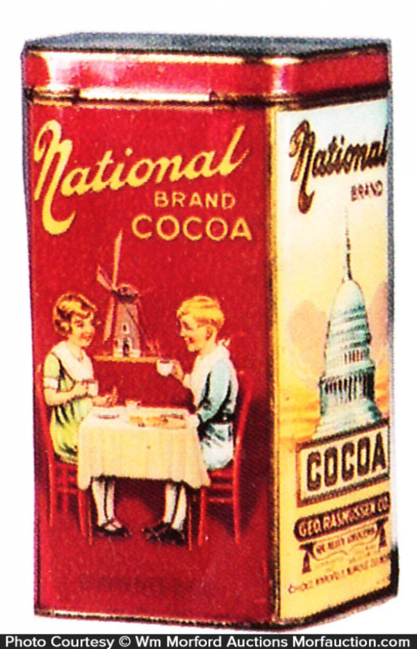 National Cocoa Tin • Antique Advertising