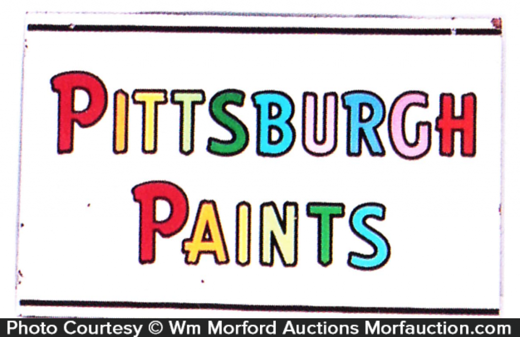 Pittsburgh Paints Sign • Antique Advertising