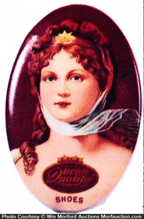 Queen Quality Shoes Mirror • Antique Advertising