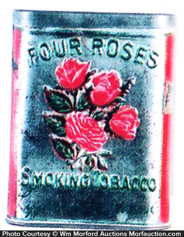 Four Roses Tobacco Tin • Antique Advertising