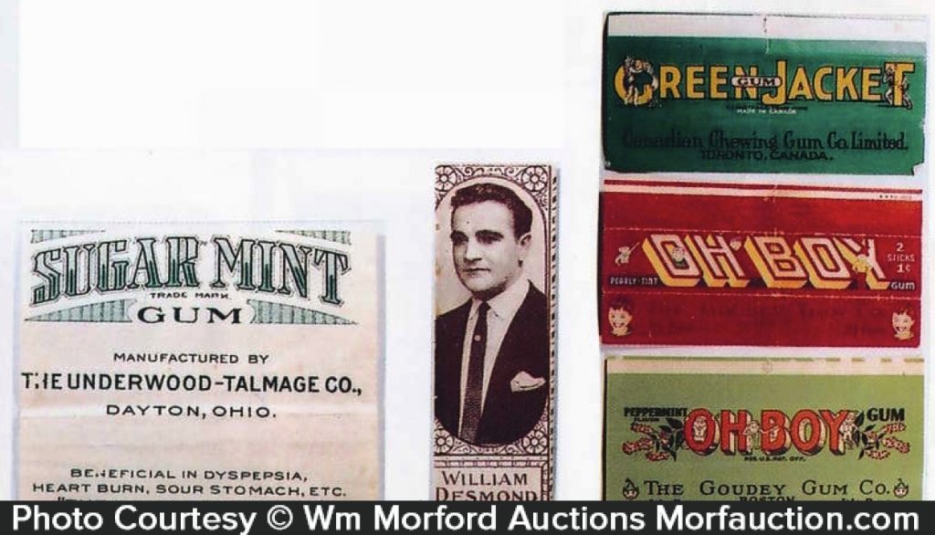 Sugar Mint Gum Wrappers • Antique Advertising