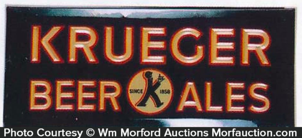 Krueger Beer Sign • Antique Advertising