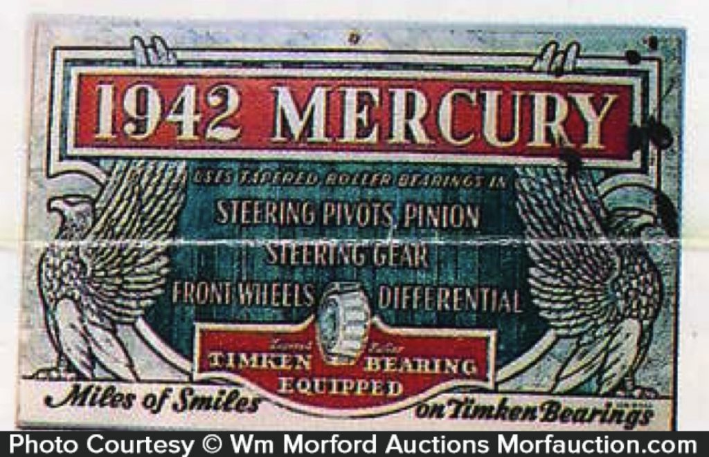Mercury Car Sign • Antique Advertising