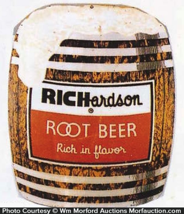Richardson Root Beer Sign • Antique Advertising