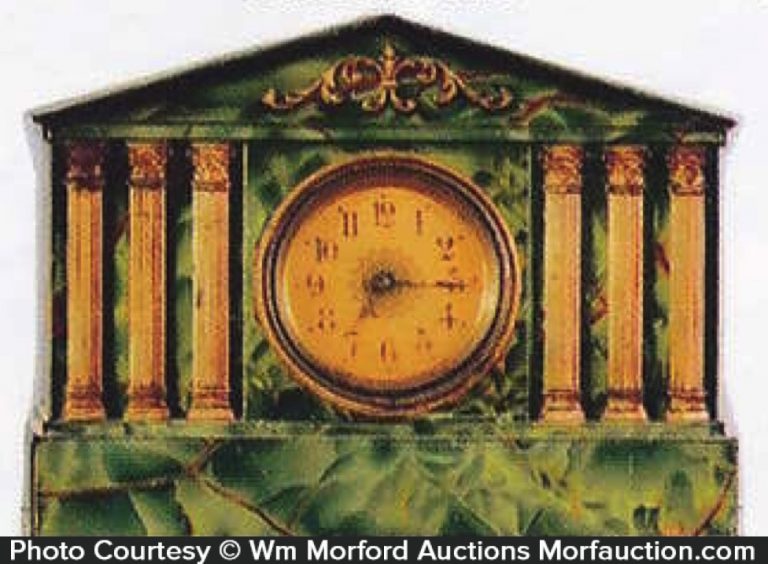 Clock Biscuit Tin • Antique Advertising