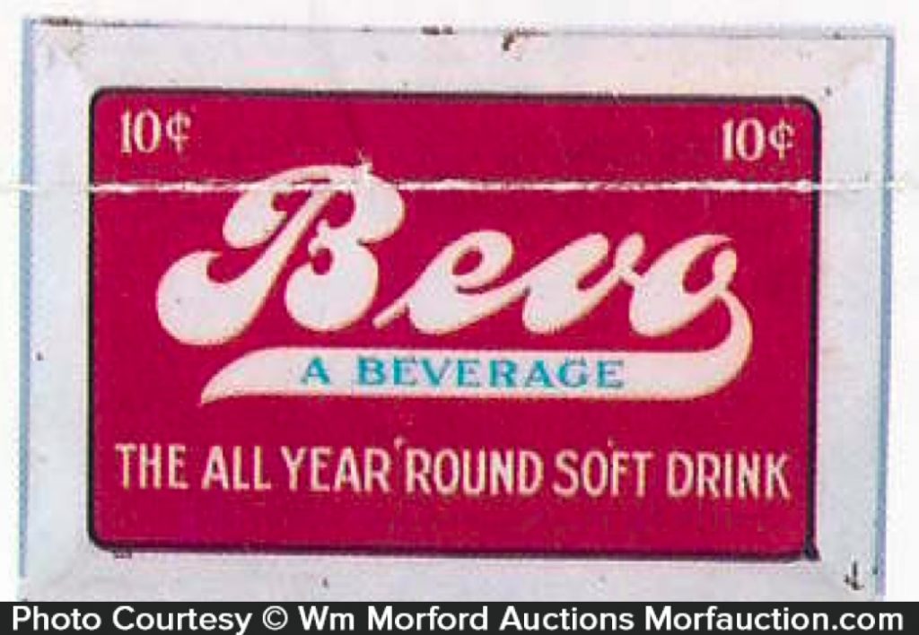 Bevo Soft Drink Sign • Antique Advertising