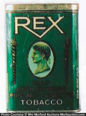 Rex Tobacco Tin • Antique Advertising