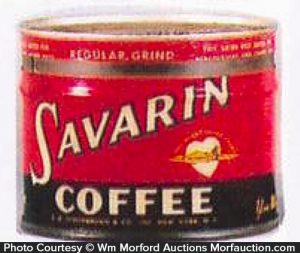 Savarin Coffee Can Bank • Antique Advertising