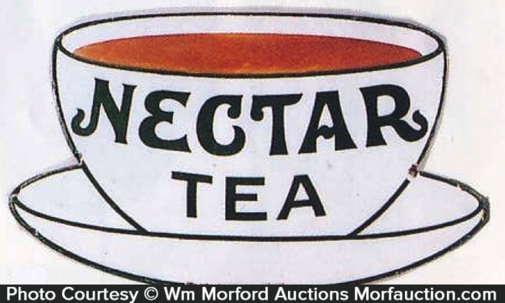 Nectar Tea Sign • Antique Advertising