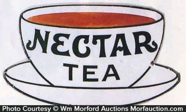 Nectar Tea Sign • Antique Advertising