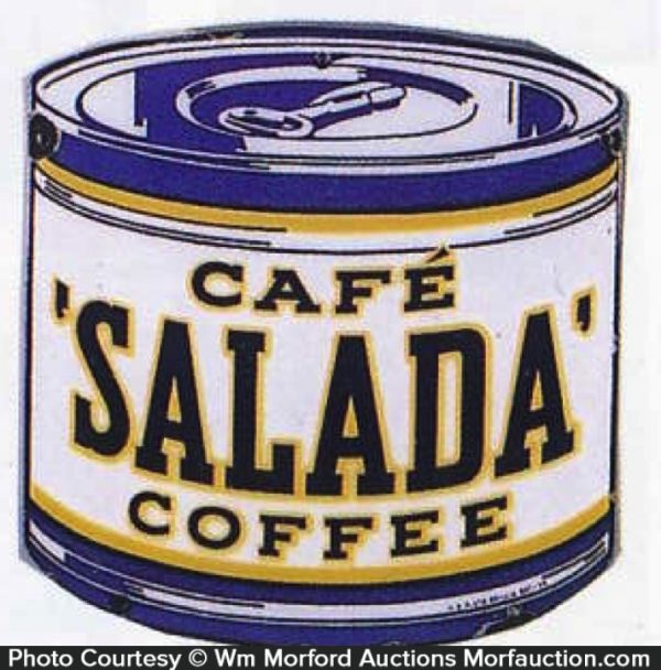 Cafe Salada Coffee Sign • Antique Advertising