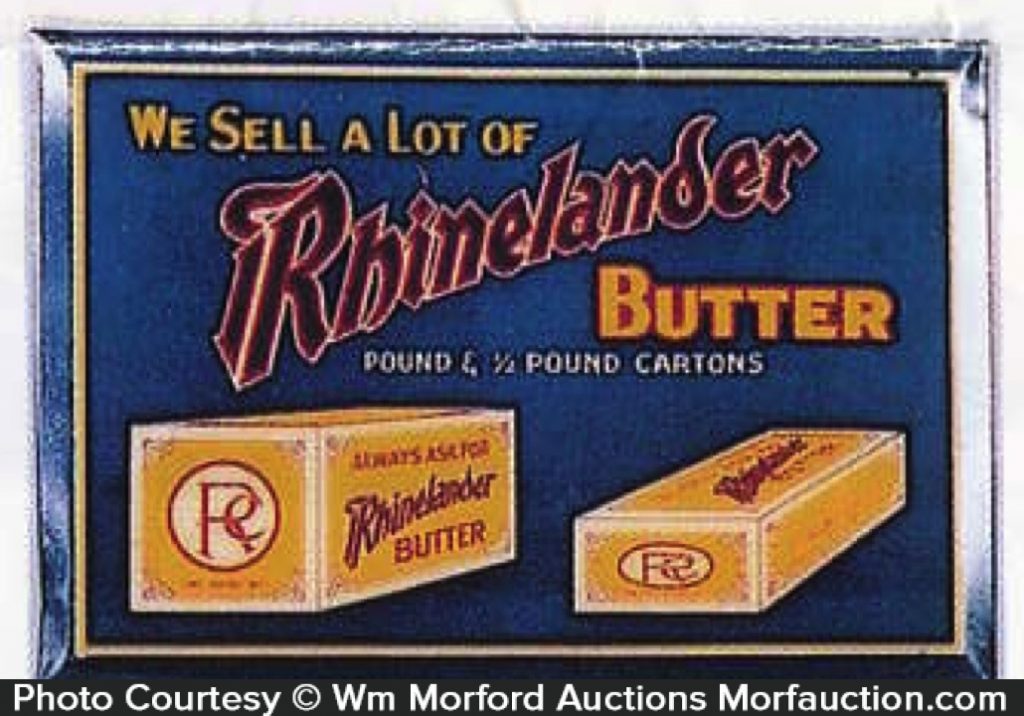 Rhinelander Butter Sign • Antique Advertising
