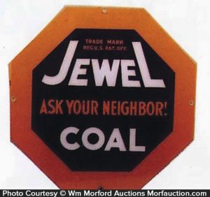 Jewel Coal Sign • Antique Advertising