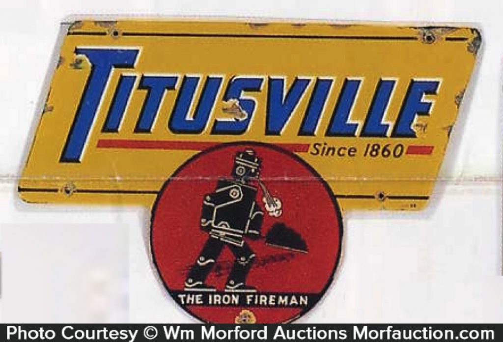 Iron Fireman Sign • Antique Advertising