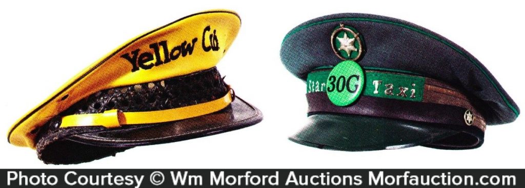 Vintage Taxi Driver Caps • Antique Advertising