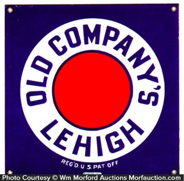 Old Company's Lehigh Coal Sign • Antique Advertising