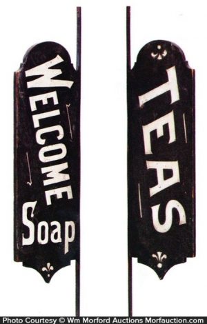 Welcome Soap Sign • Antique Advertising