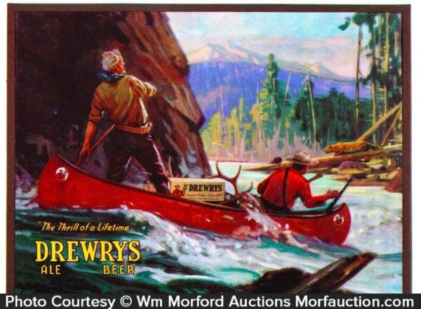 Drewry's Beer Sign • Antique Advertising