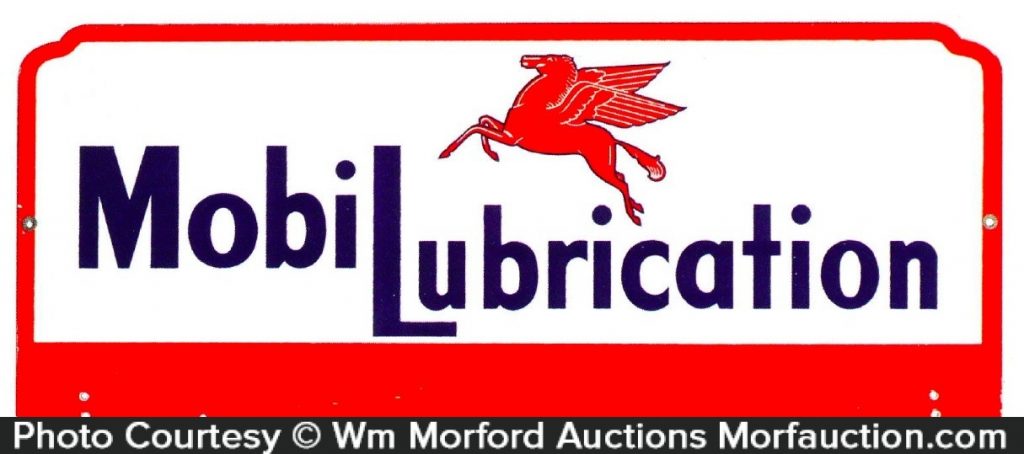 Mobil Lubrication Sign • Antique Advertising
