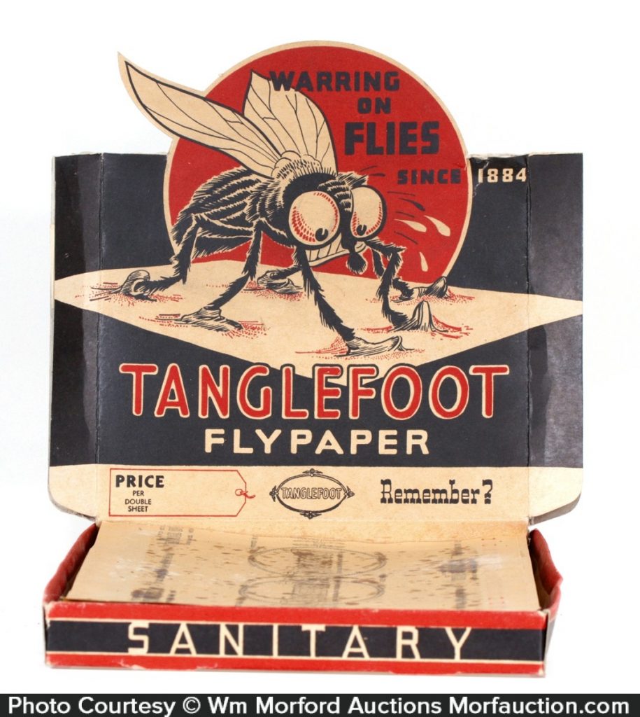 Tanglefoot Fly Paper Box • Antique Advertising
