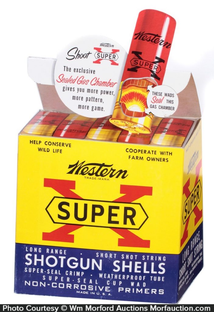 Super X Shotgun Shells Display • Antique Advertising