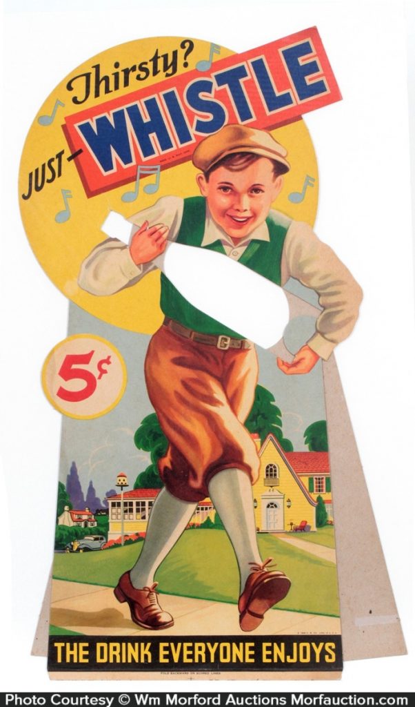Whistle Sign • Antique Advertising