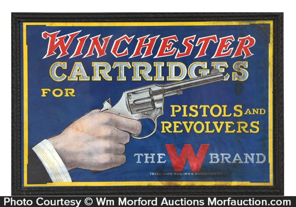 Winchester Cartridges Sign • Antique Advertising