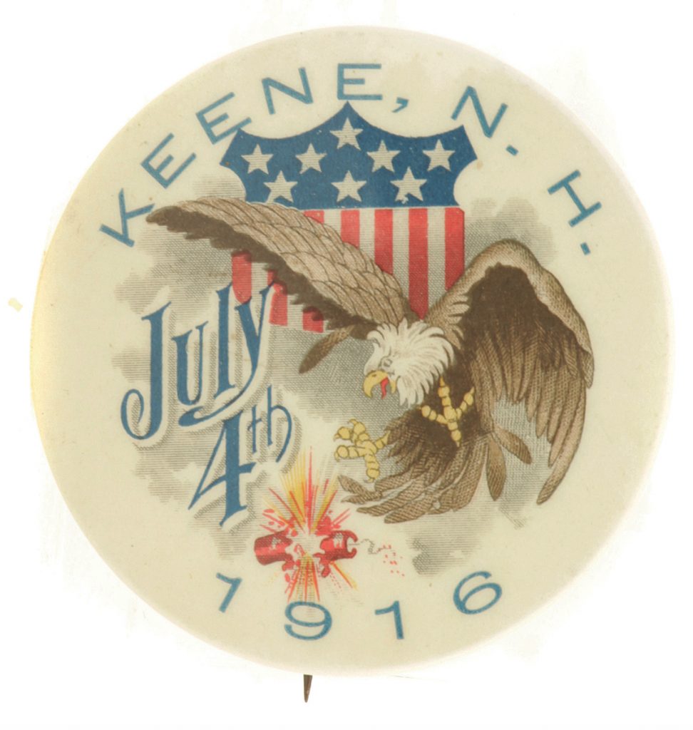 Keen Fireworks Badge • Antique Advertising