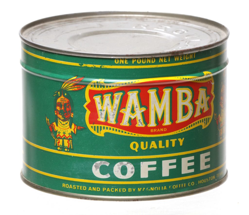Wamba Coffee Can • Antique Advertising