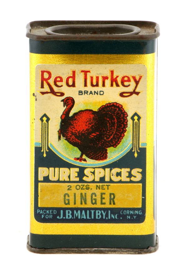 Antique Advertising | Red Turkey Spice Tin • Antique Advertising