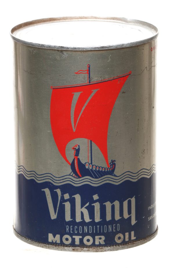 Viking Motor Oil Can • Antique Advertising